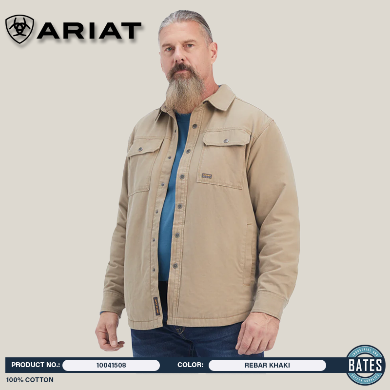 10041508 Ariat Men's REBAR® Classic Canvas Shirt Jacket – Bates Enterprises